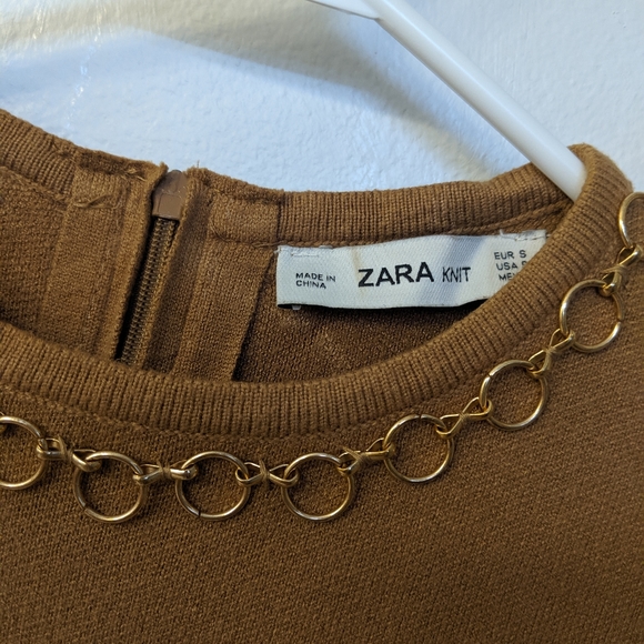 Zara | Tops | Brown Knit Top From Zara | Poshmark